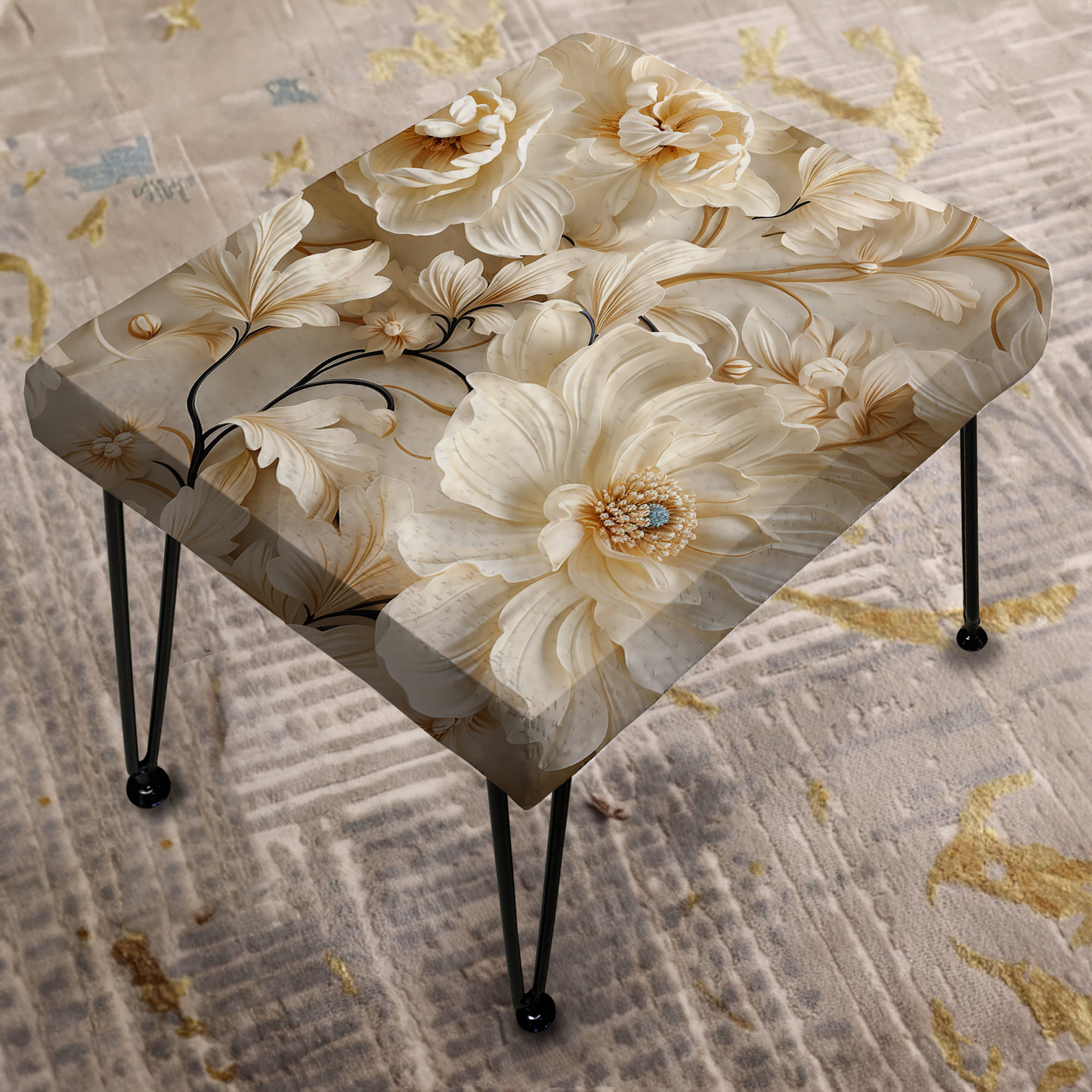 Design Art Ethereal Rococo Flourish Victorian Pattern III - Floral ...