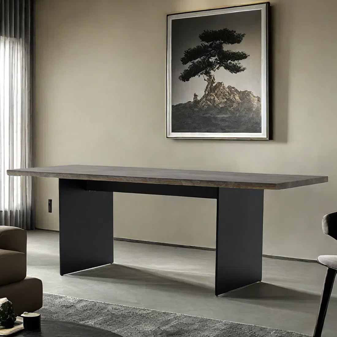 HomeLuxea Vintage oak simple appointment table | Wayfair