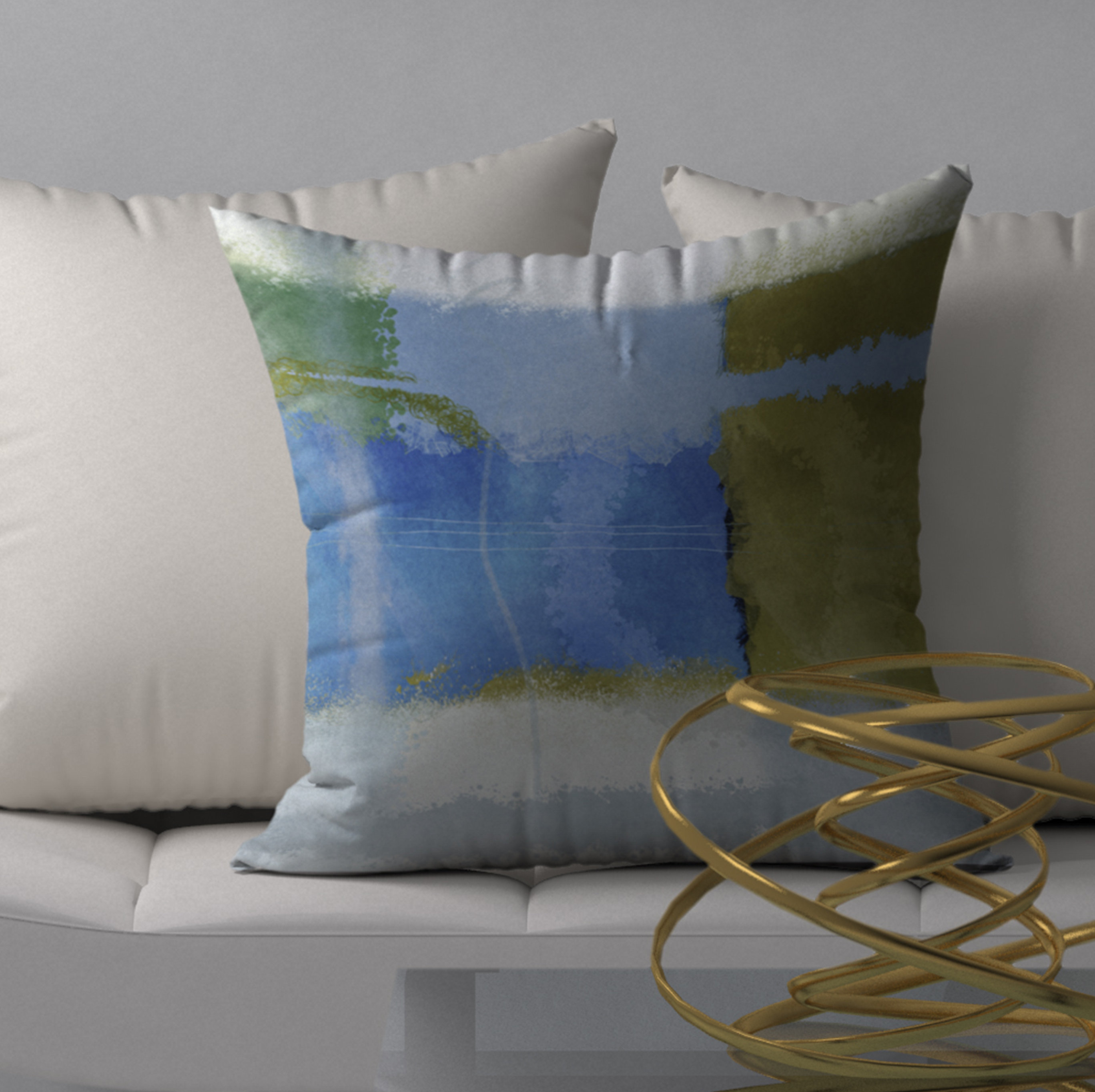LeRoi Products Abstract Reversible Throw Pillow | Wayfair