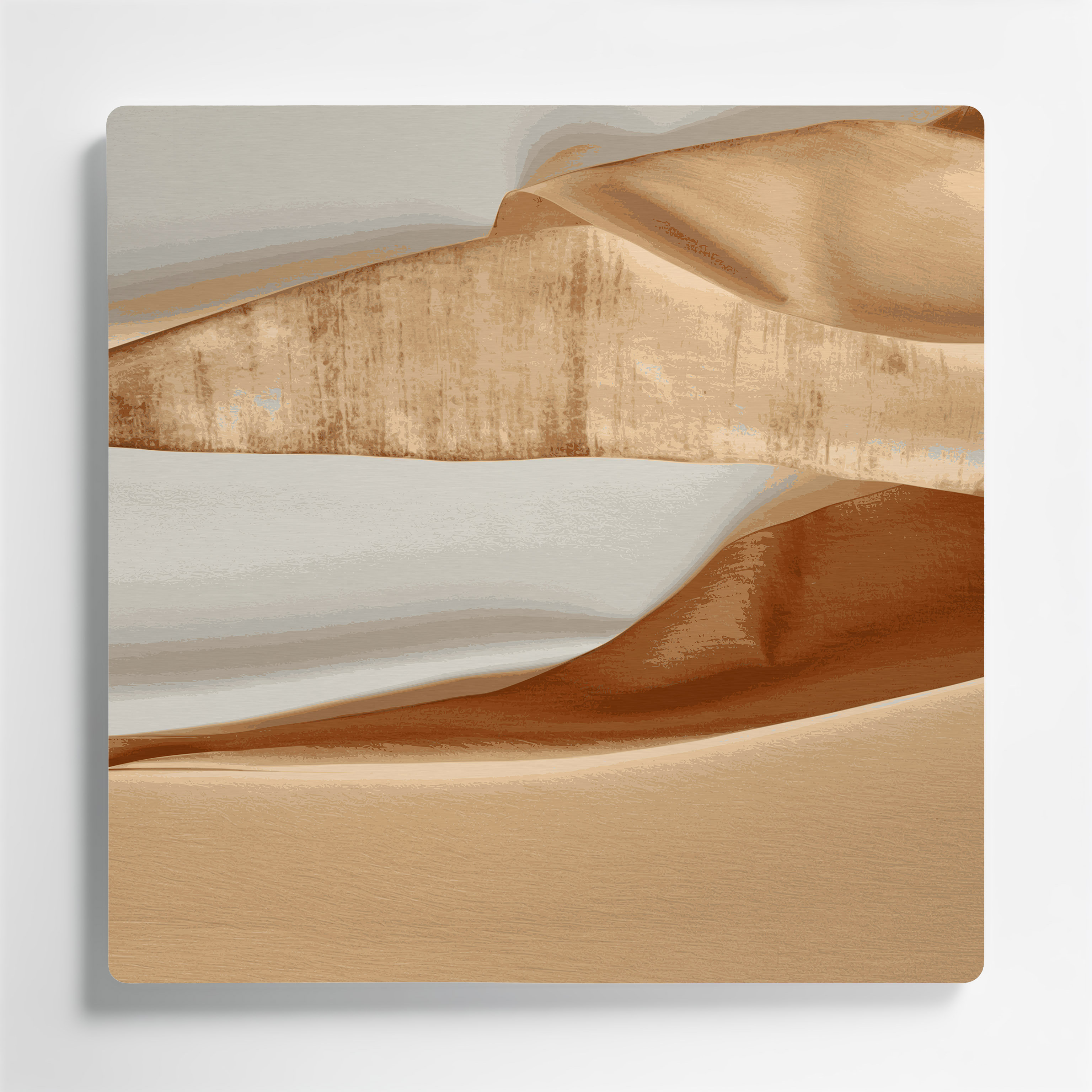 Orren Ellis Minimalism 16 Brown Metal Wall Art | Wayfair