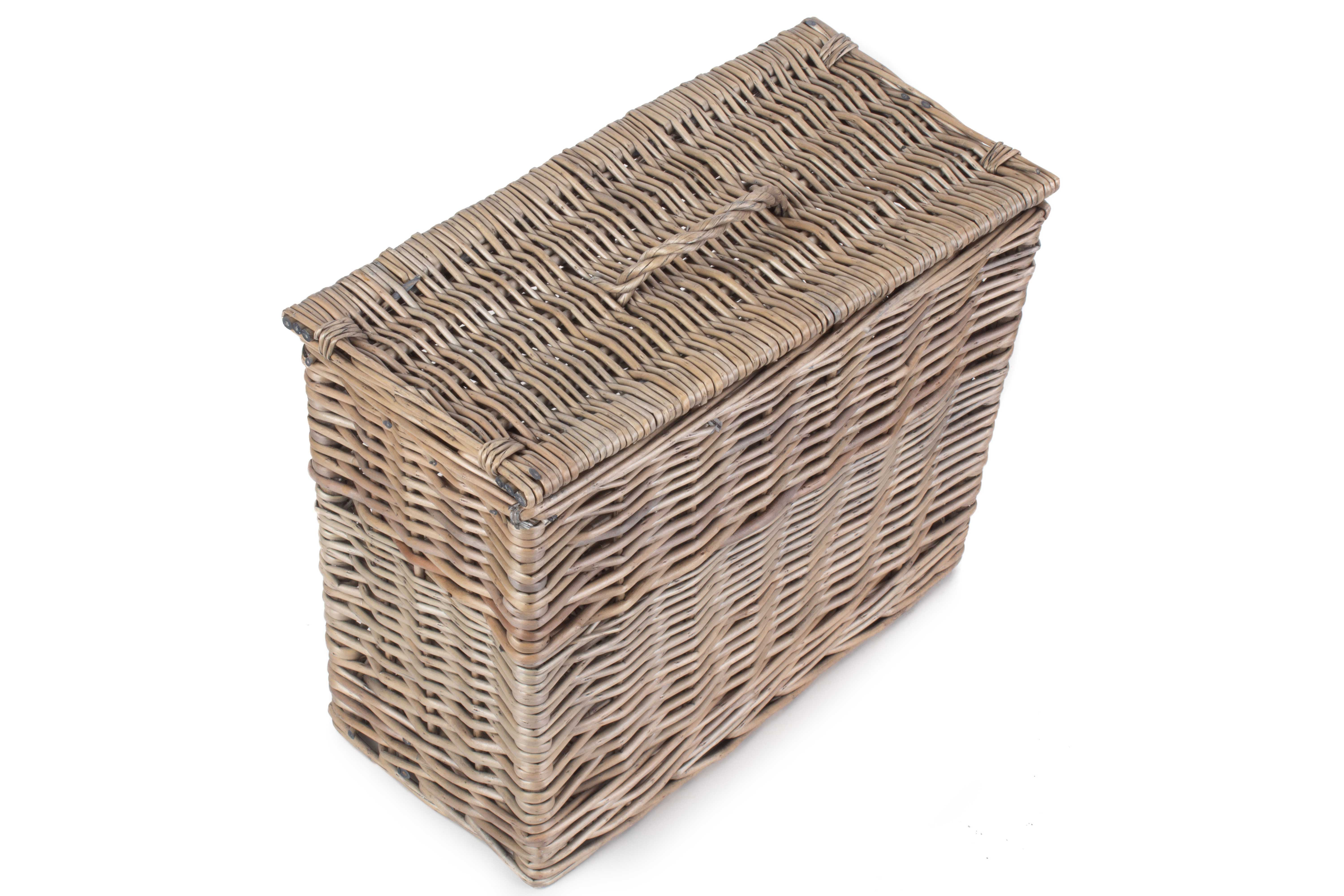 Bay Isle Home Wicker Toilet Tidy Lidded Basket | Wayfair.co.uk