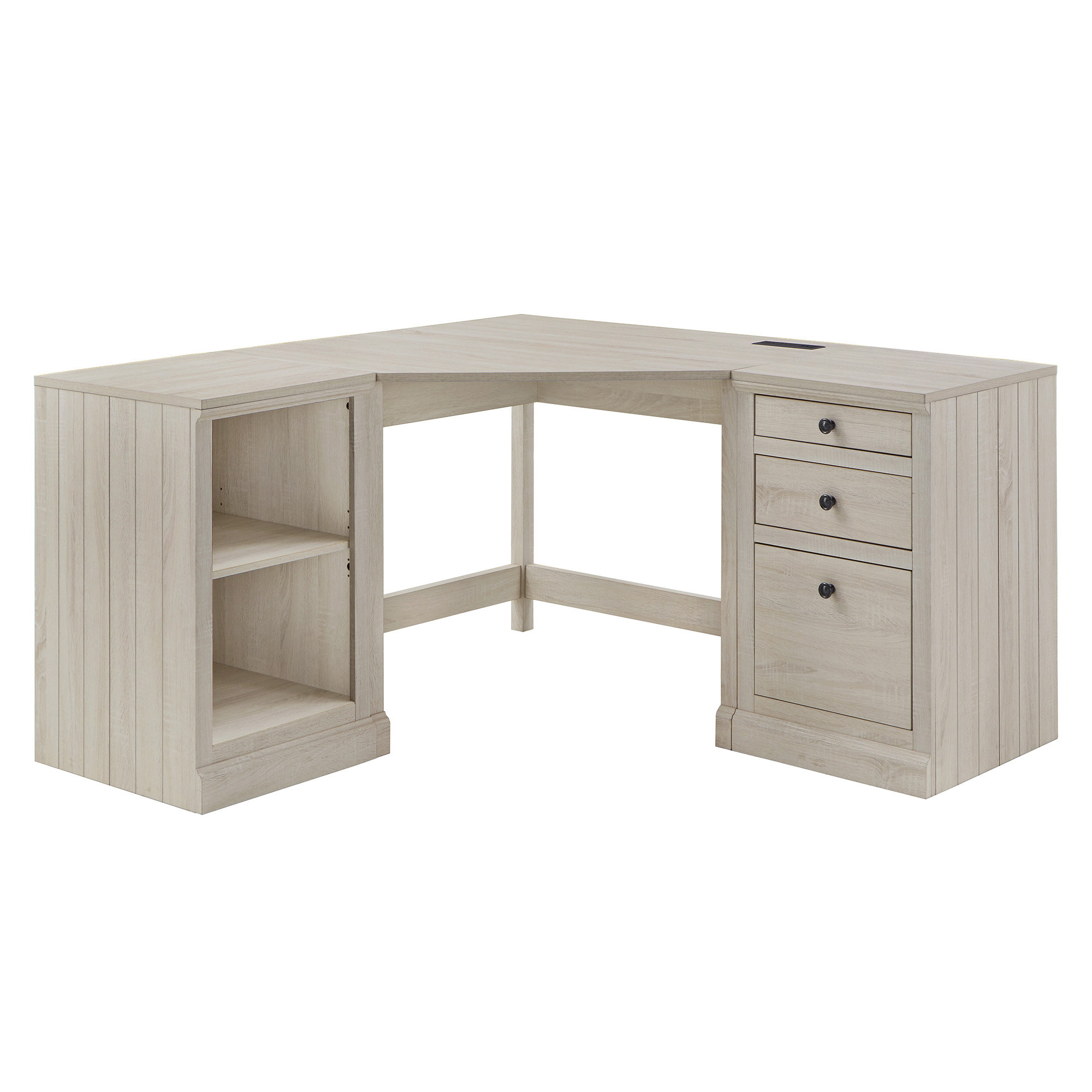 Laurel Foundry Modern Farmhouse Albali 40 In. Corner Desk With USB ...