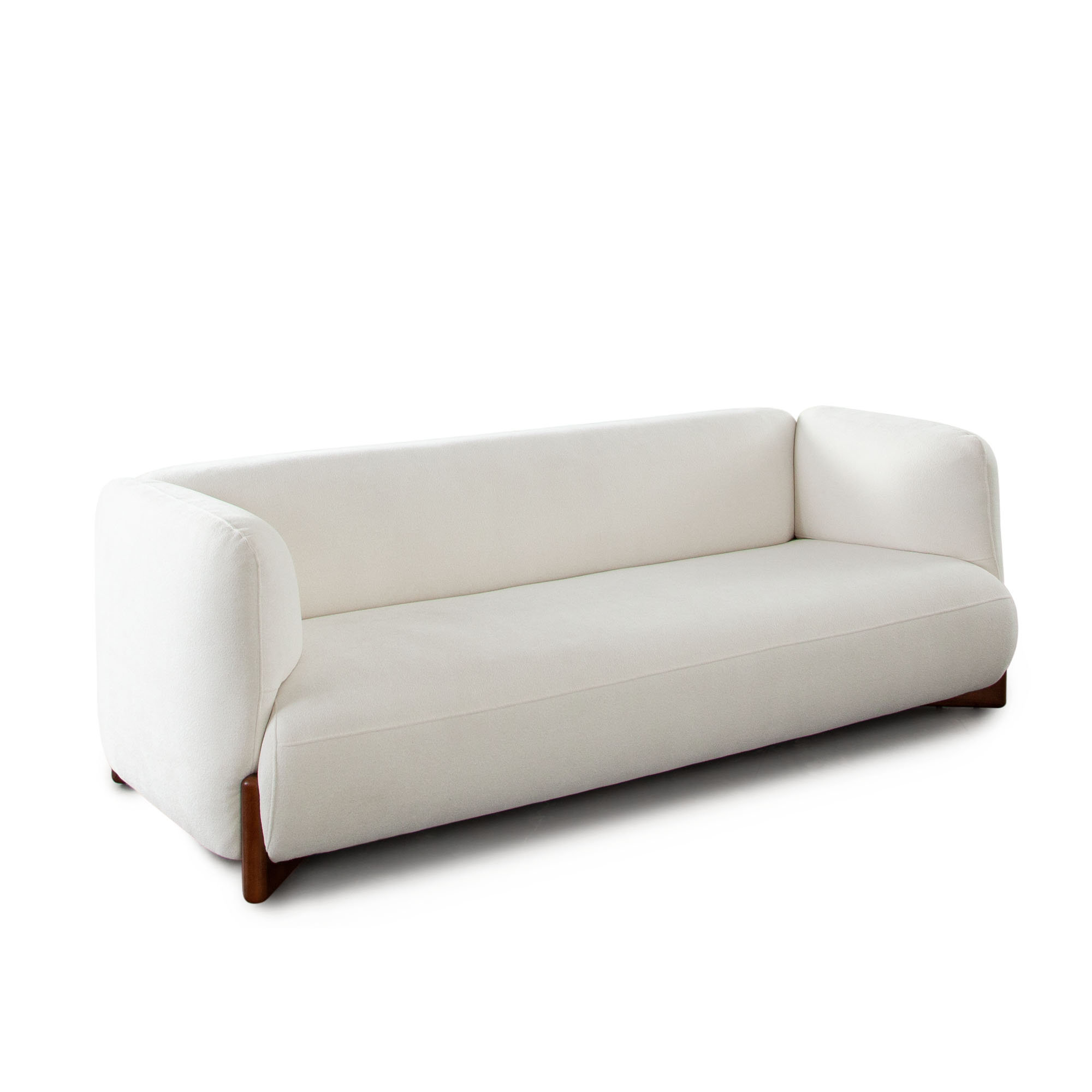Diamond Sofa Link Sofa In Elite Ivory Fabric W/ Wood Leg By Diamond ...
