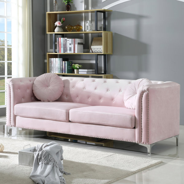 Mercer41 Sofa in Pink | Wayfair