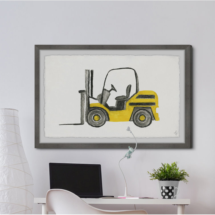 Harriet Bee Telly Forklift Truck - Print | Wayfair.co.uk