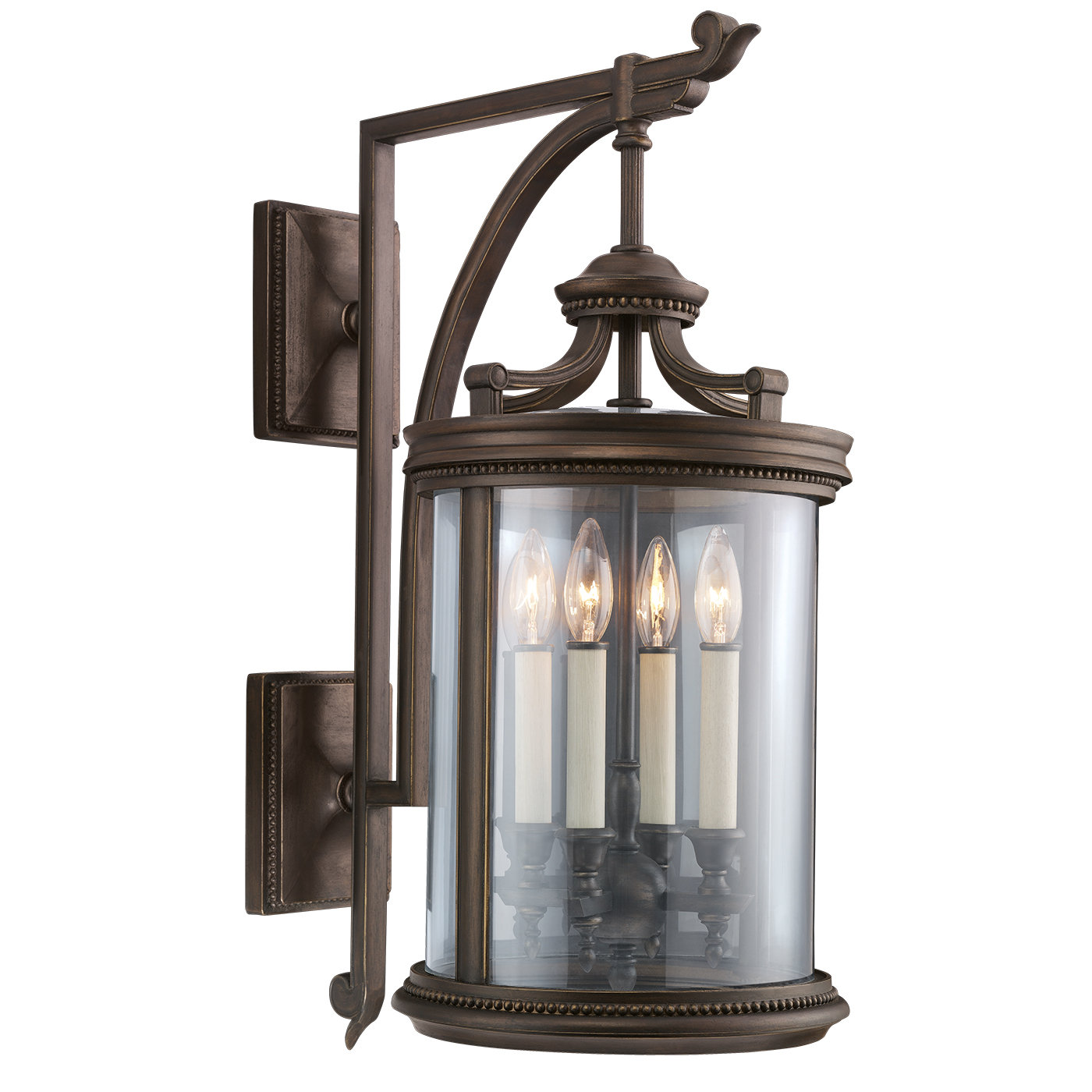 Fine Art Handcrafted Lighting Louvre 29" Outdoor Wall Latern - Wayfair ...