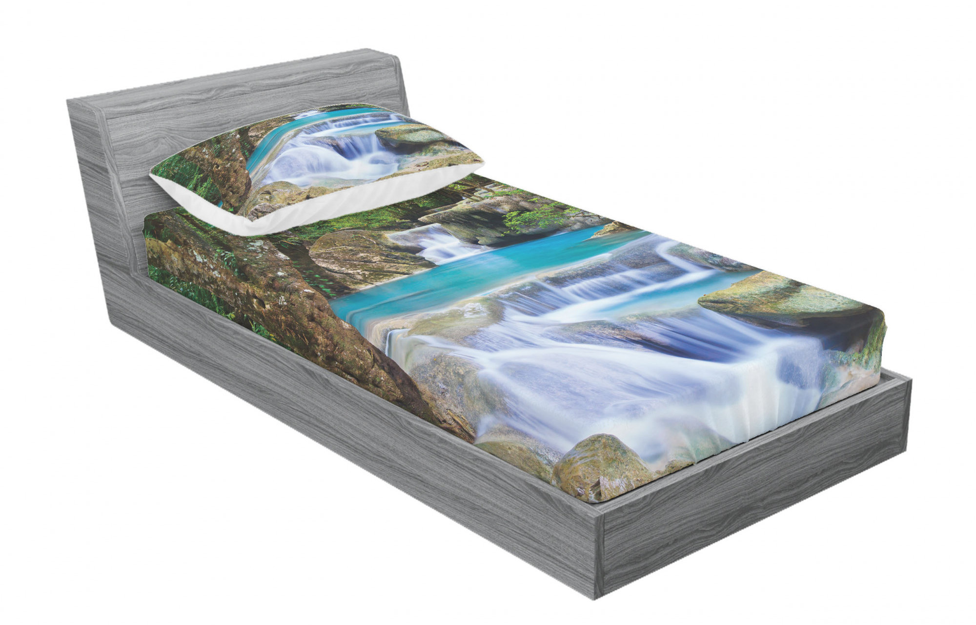 Ambesonne Waterfall Sheet Set | Wayfair