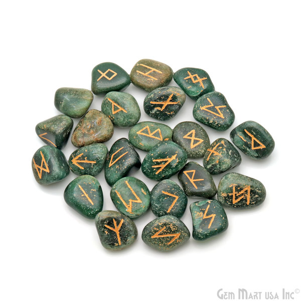 Bungalow Rose Rune Stones Medium Size Spiritual Futhark Reiki Symbols ...