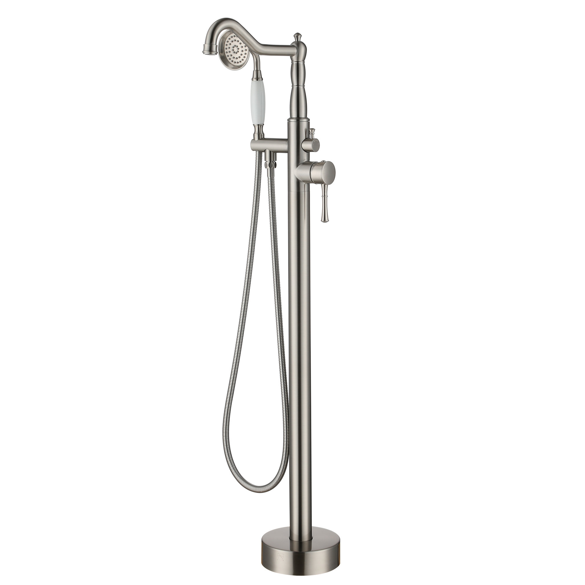 clihome Single Handle Floor Mounted Freestanding Tub Filler with ...