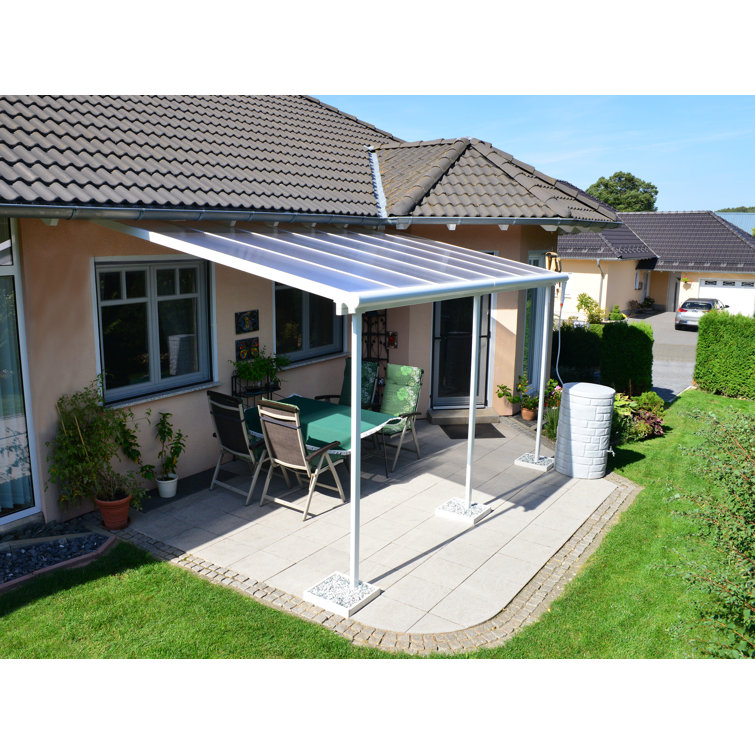 Palram Canopia By Palram 434cm W x 295cm D Glass White Cover ...