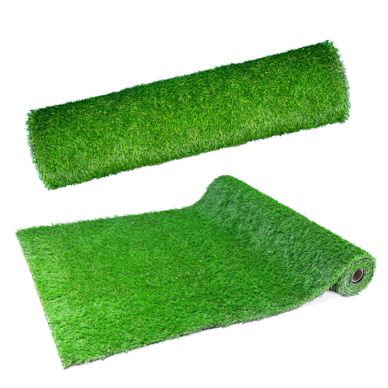 ESHOO 2-Pack 3.3FT x10FT Artificial Grass Rug - Realistic Pet-Friendly ...