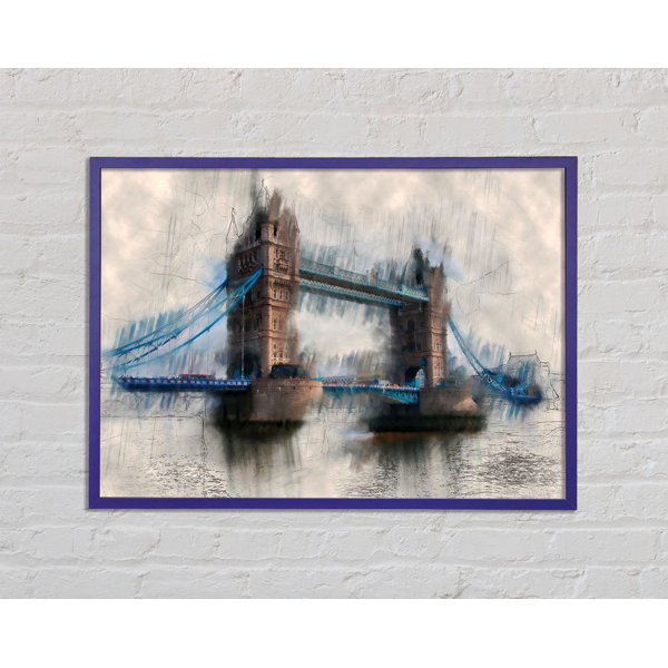Rosalind Wheeler Tower Bridge Watercolour - Single Picture Frame Art ...