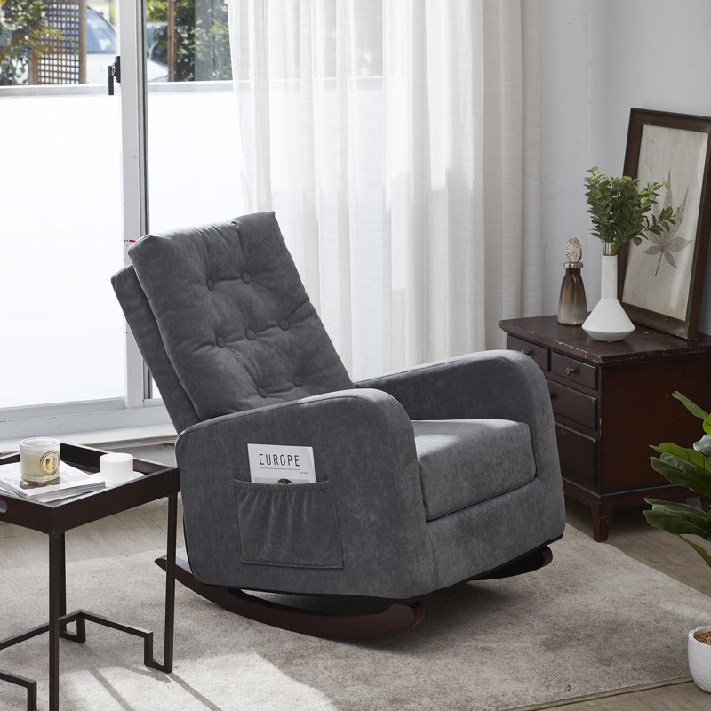 Latitude Run® Faymon Tufted Upholstered Rocking Chair | Wayfair