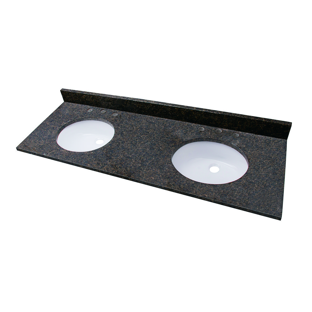 3S Stone 61" Double Bathroom Vanity Top with Sink | Wayfair
