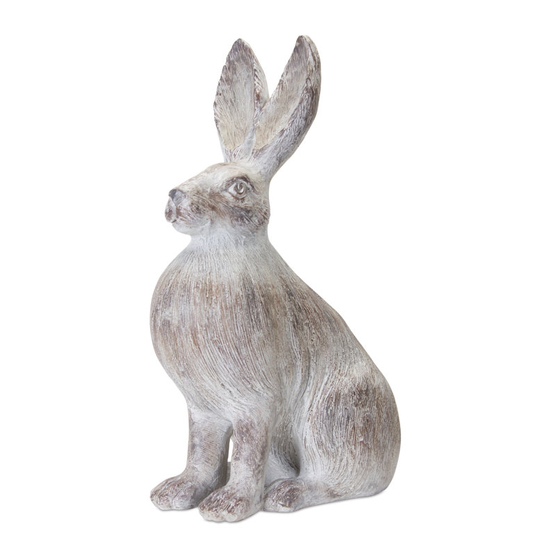 Arlmont & Co. Suki Rabbit 2 Piece Garden Statue Set | Wayfair