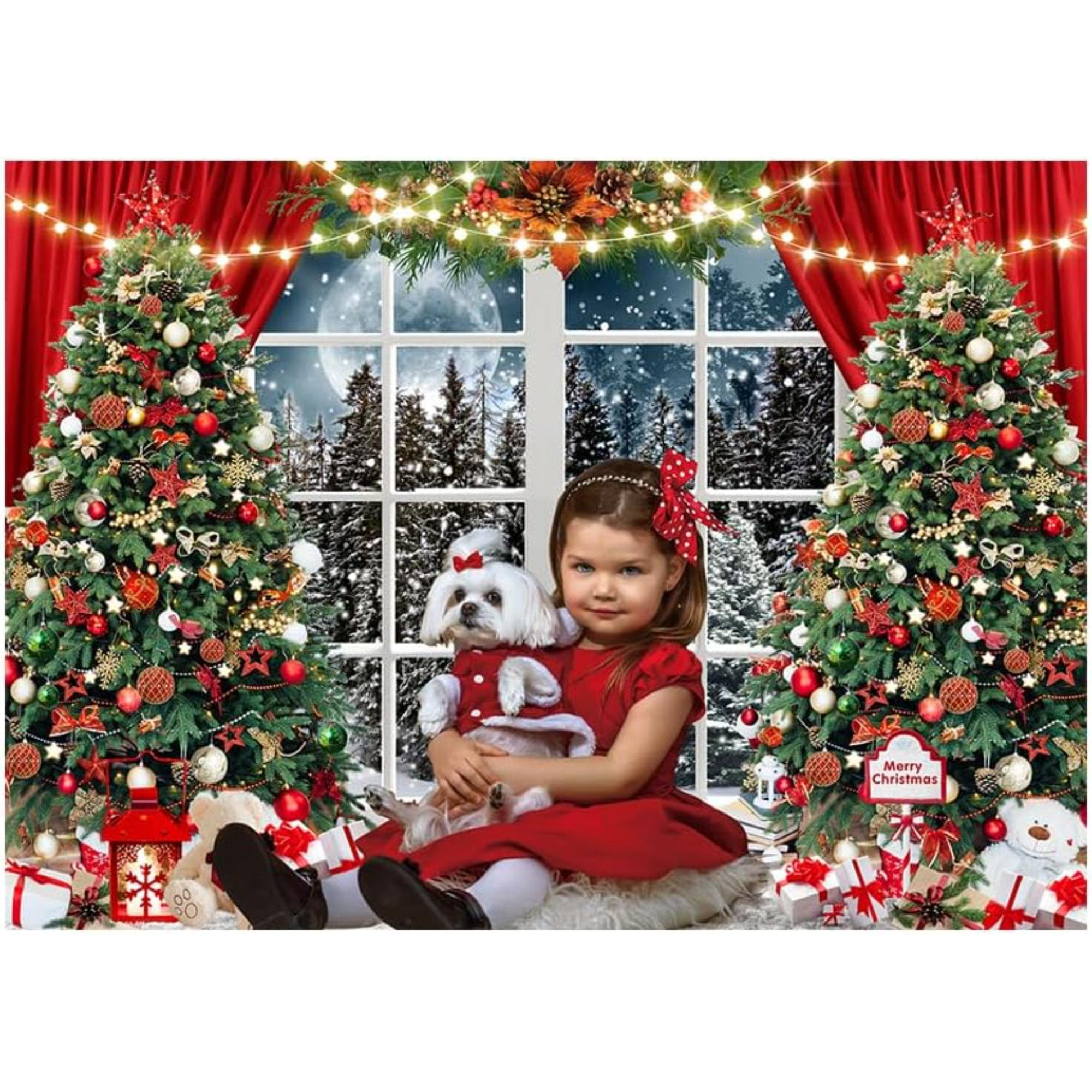 santa fireplace backdrop