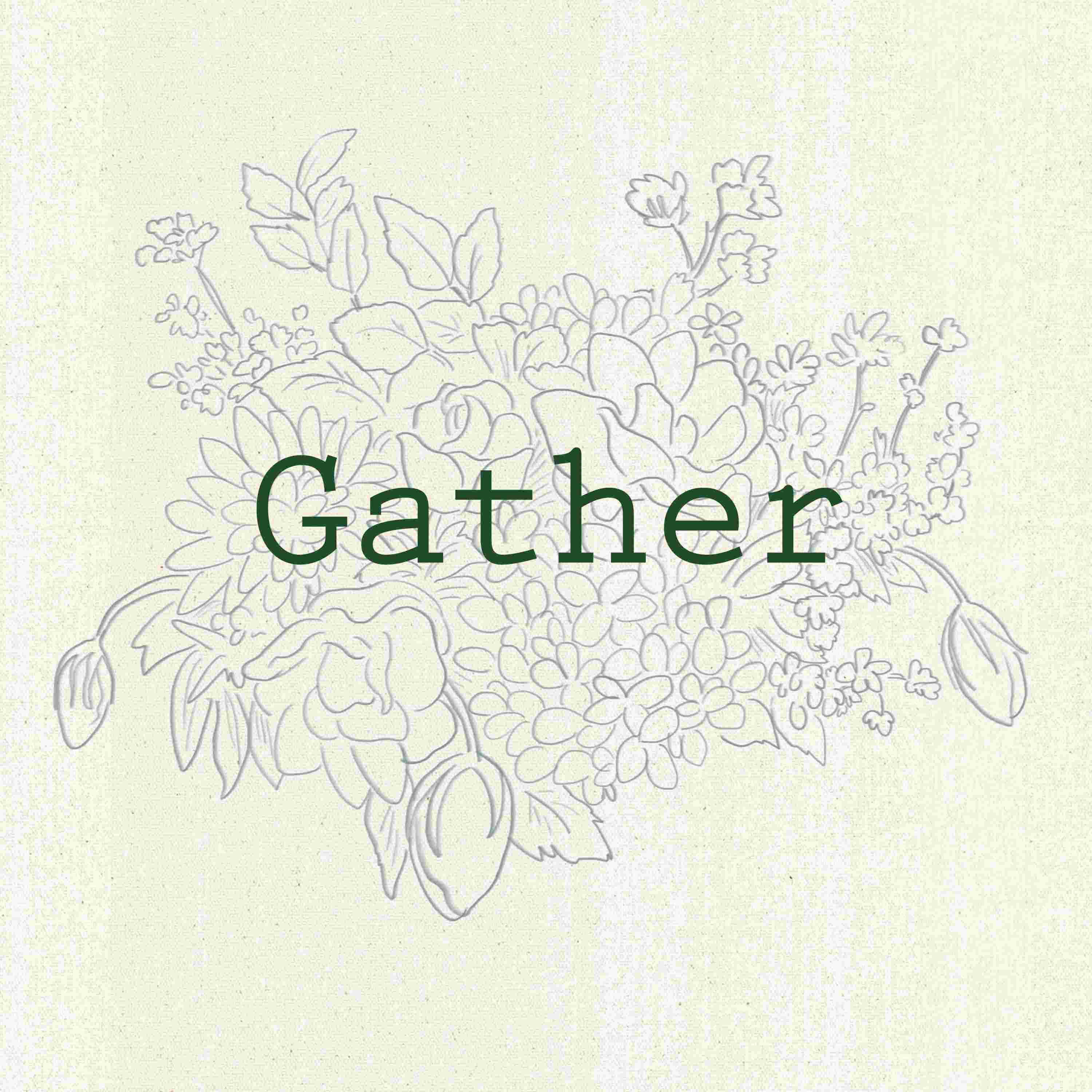 Trinx Gather Floral Drawing 2 - Wrapped Canvas Textual Art | Wayfair