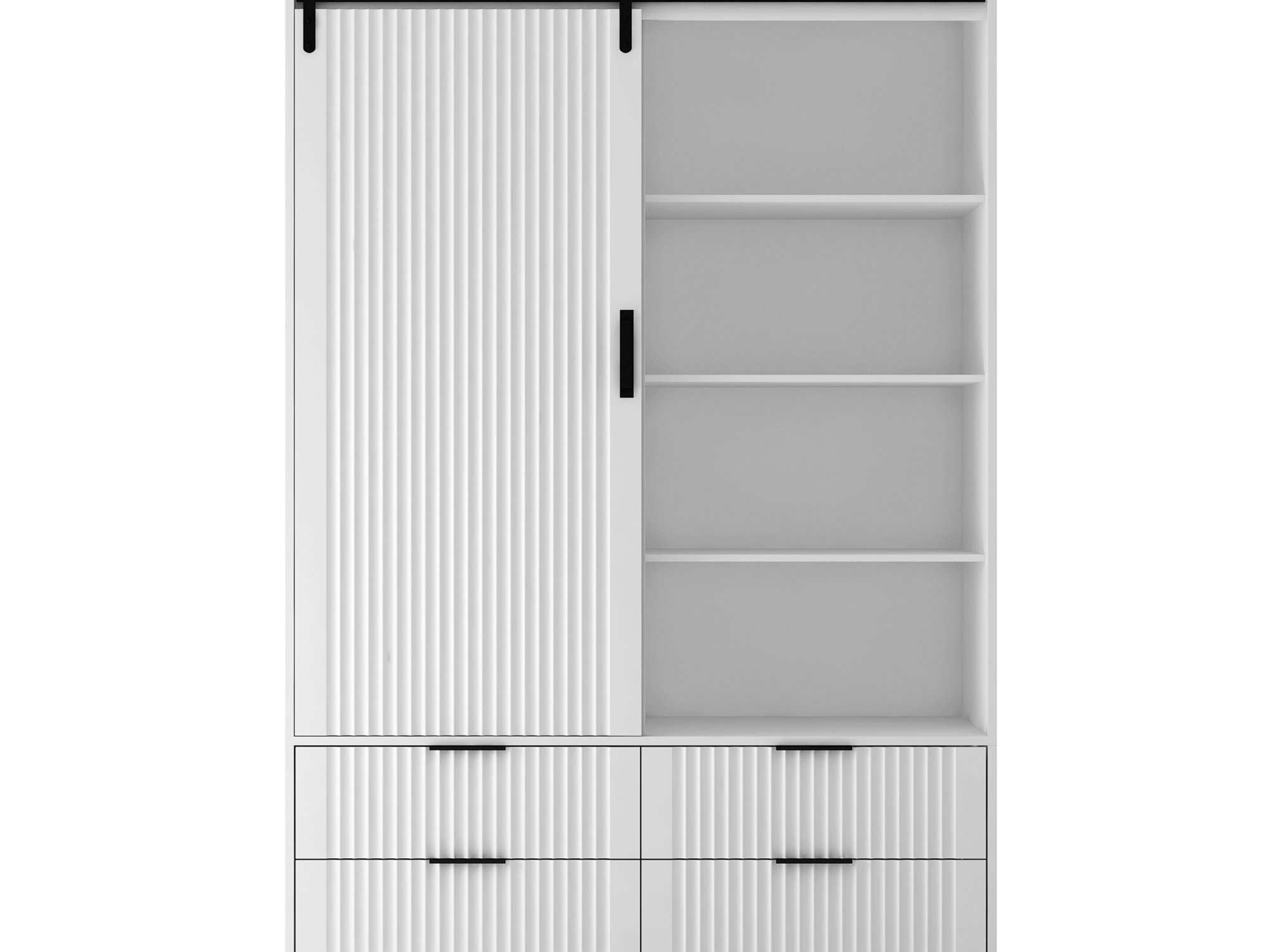 Gracie Oaks Tall Bedroom Armoire Wardrobe Closet With Hanging Rod, Barn ...