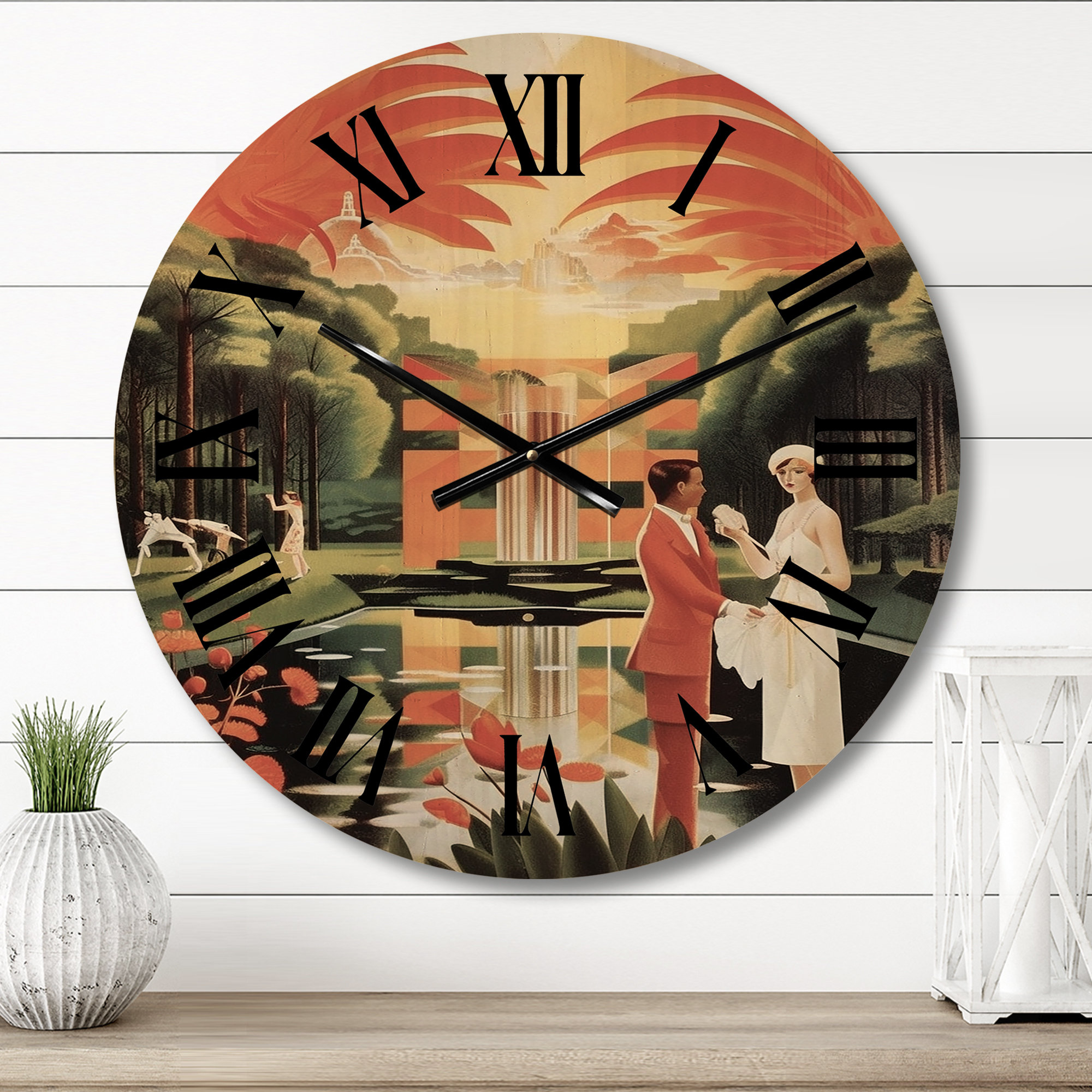 East Urban Home Art Deco Lady in White Cosmopolitan Adventure - Fashion ...