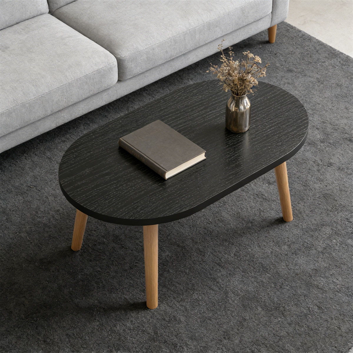 Latitude Run® Coffee Table, Small Oval Shaped Coffee Table - Wayfair Canada