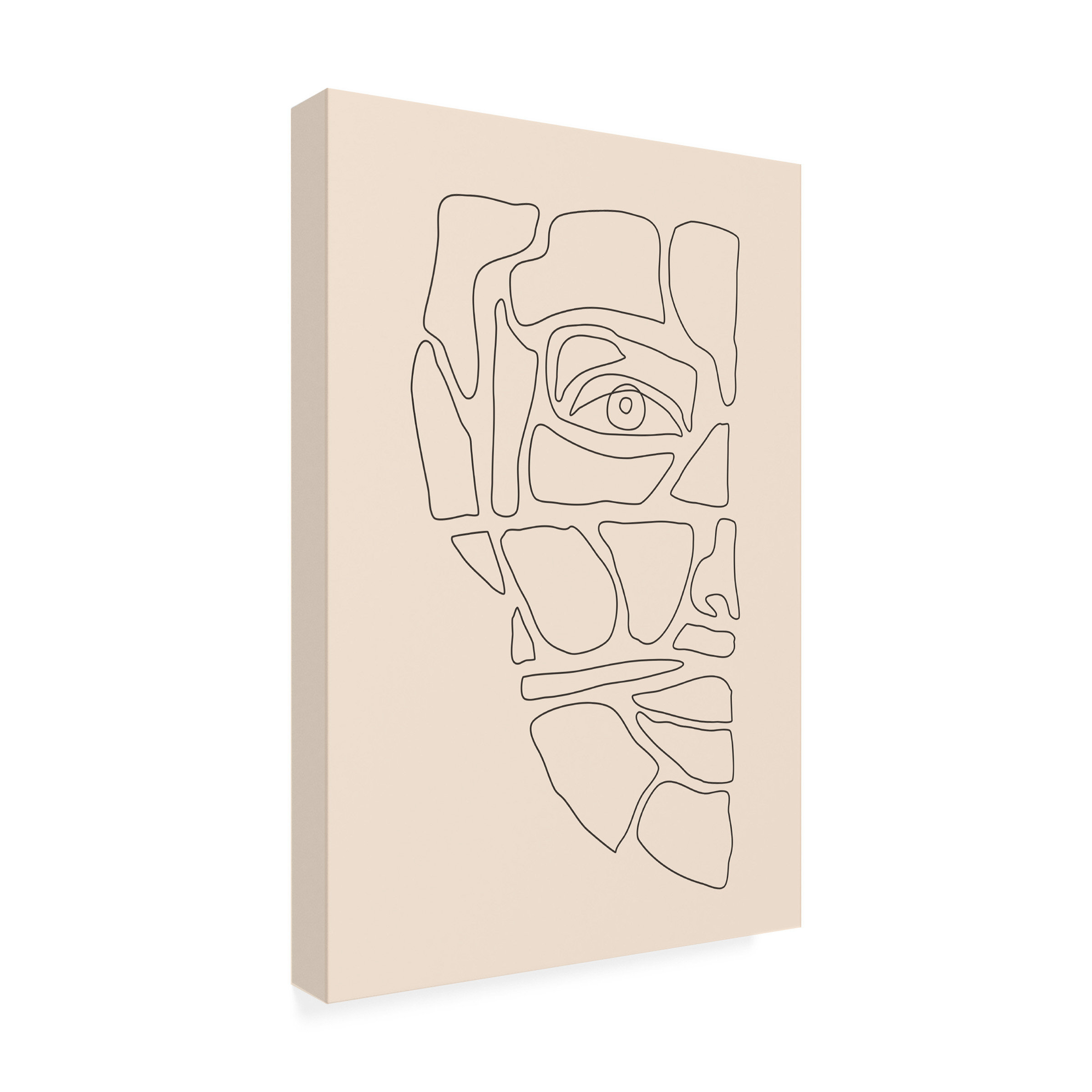 Wrought Studio Jay Stanley Abstract Face Lines 3 Canvas Art - Wayfair ...