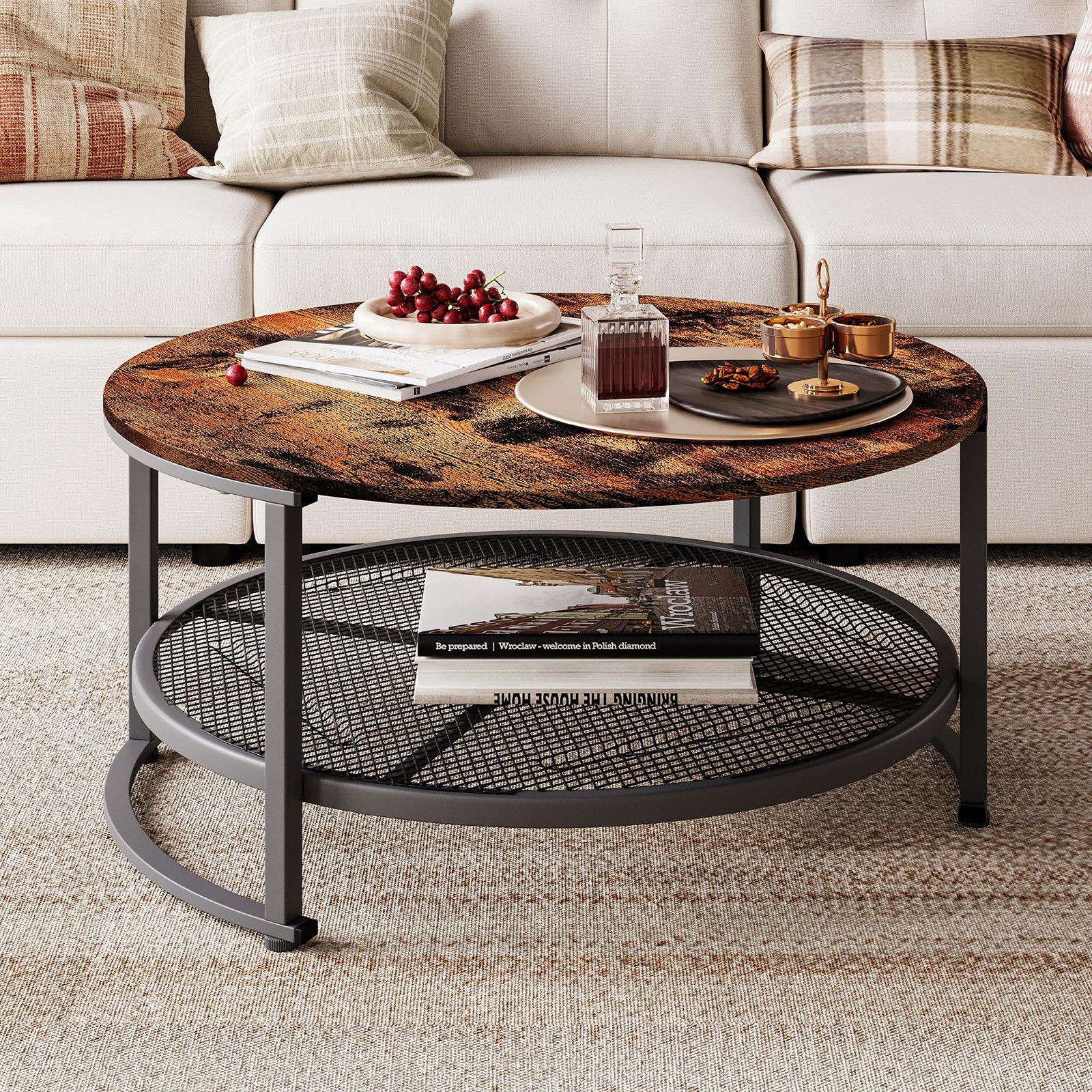 17 Stories Round Coffee Table - Wayfair Canada
