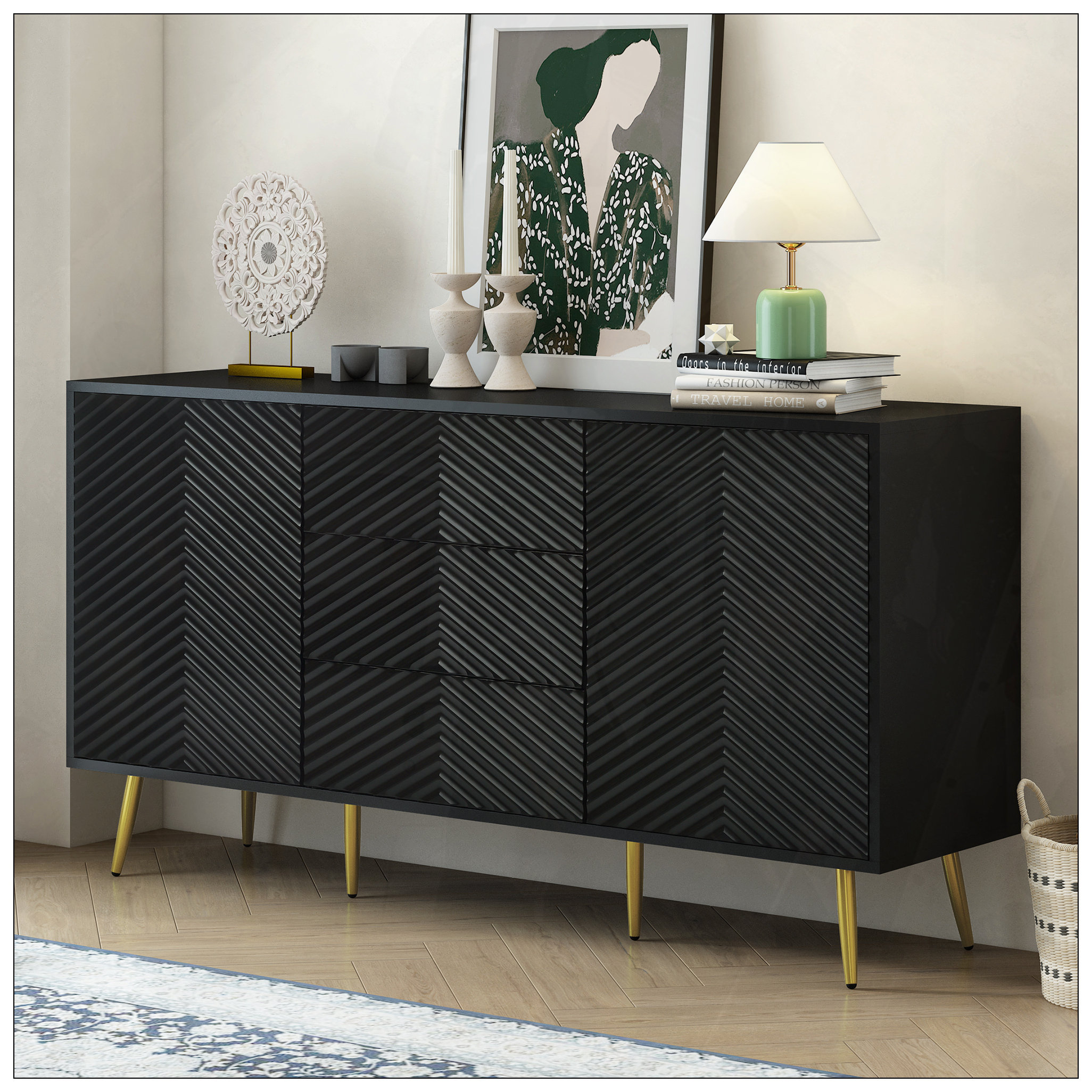 Mercer41 Sideboard for Living Room - Wayfair Canada