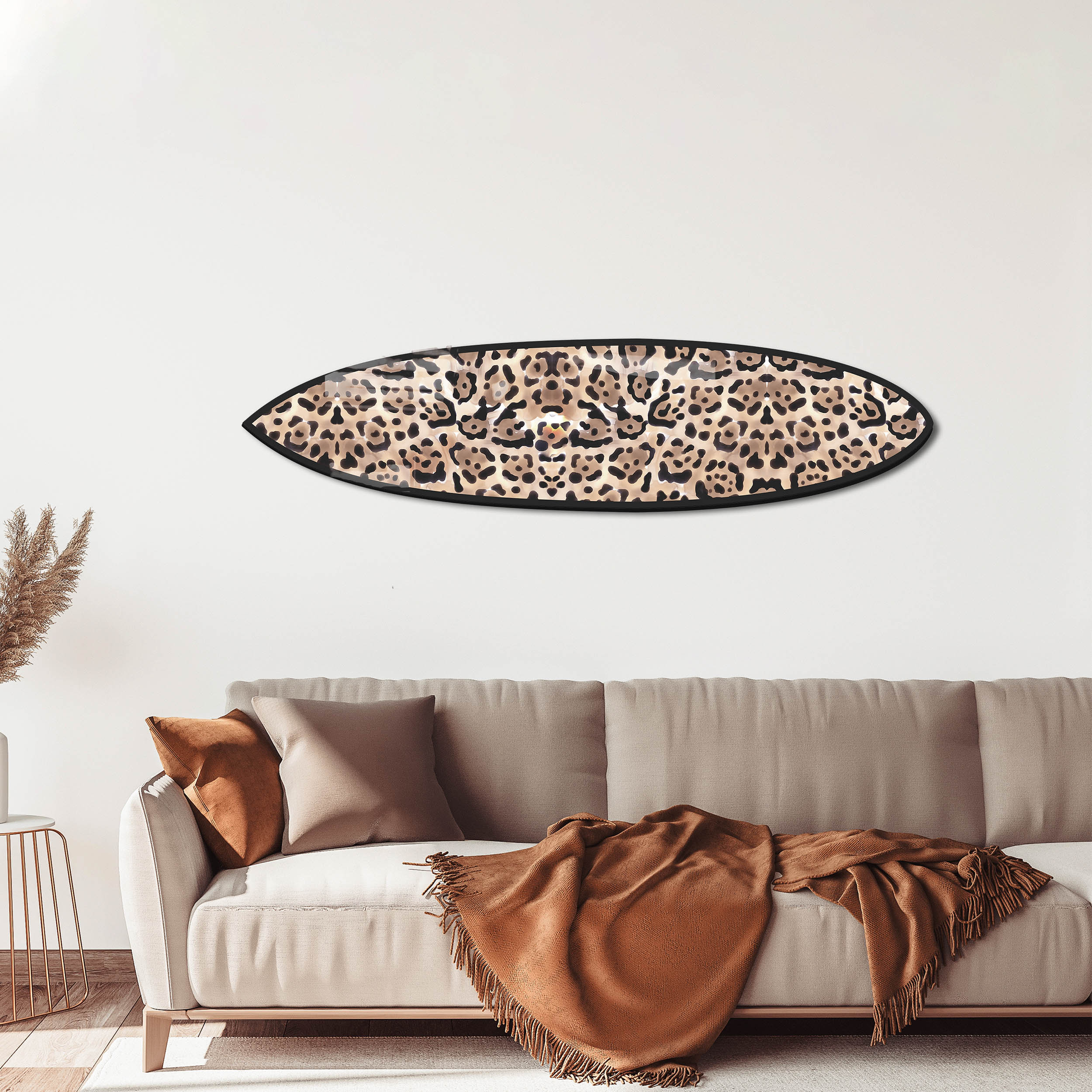 Oliver Gal Cheetah Print Surfboard - Decorative Surfboard Wall Art ...