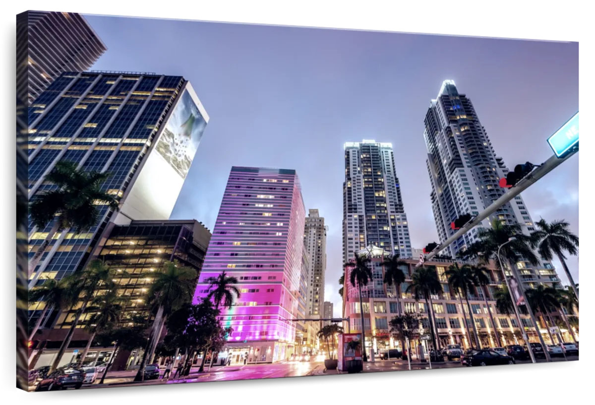 Ebern Designs Sireci Miami Street Buildings | Wayfair