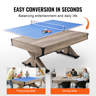 VEVOR 7 ft. Multi Game Pool Table with Leg Levelers & Reviews | Wayfair