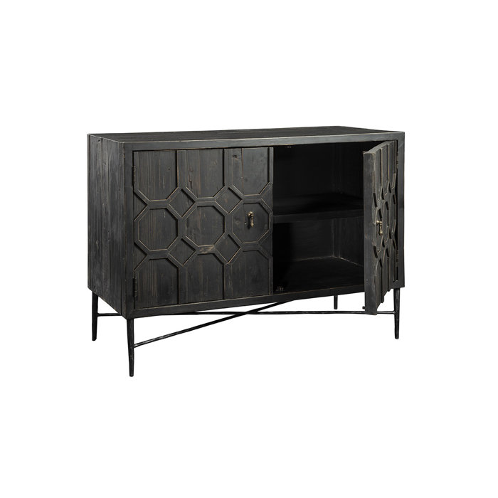 Brayden Studio® Kaan Iron Accent Cabinet | Wayfair