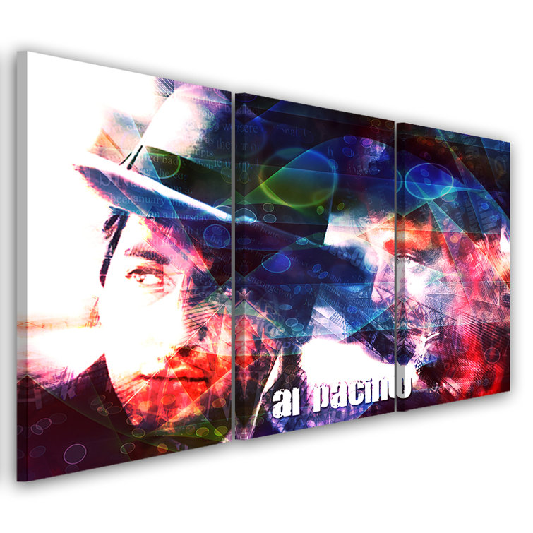 Rosalind Wheeler Al Pacino Actor - 3 Piece Wrapped Canvas Painting ...