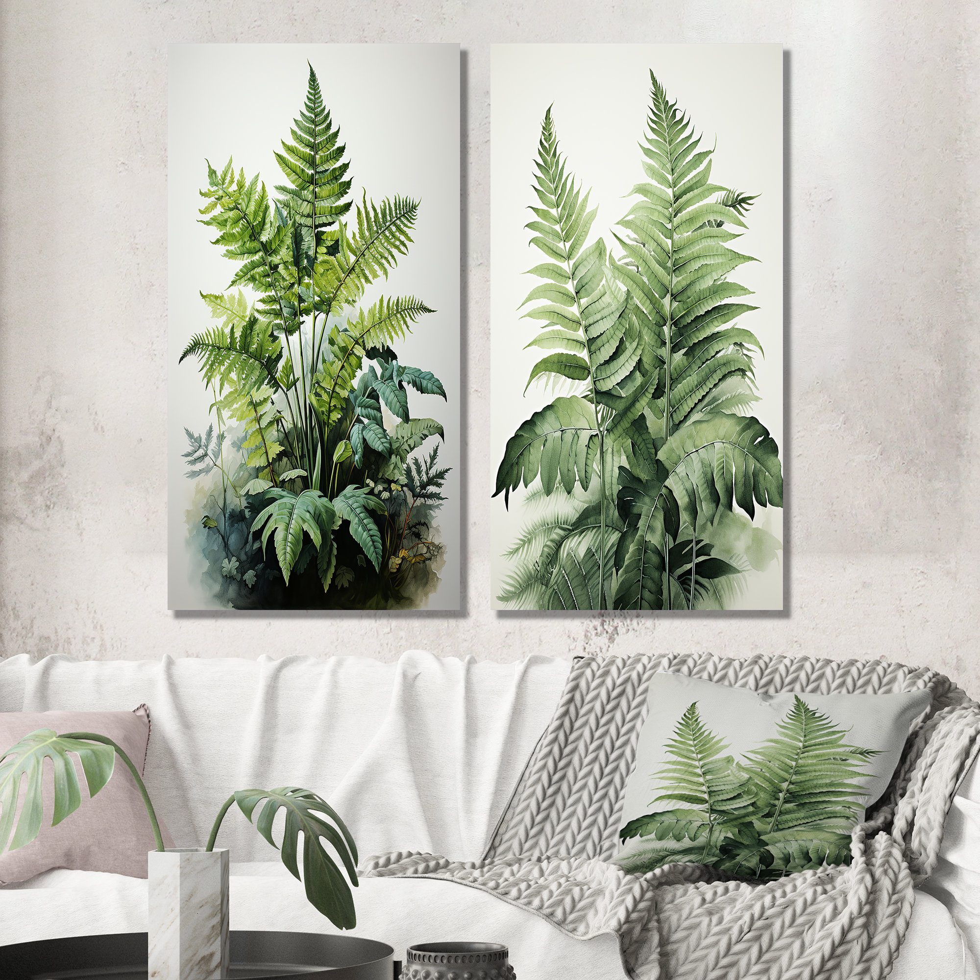 Bay Isle Home™ Minimalism Ferns Verdant Elegance " Minimalism Ferns ...