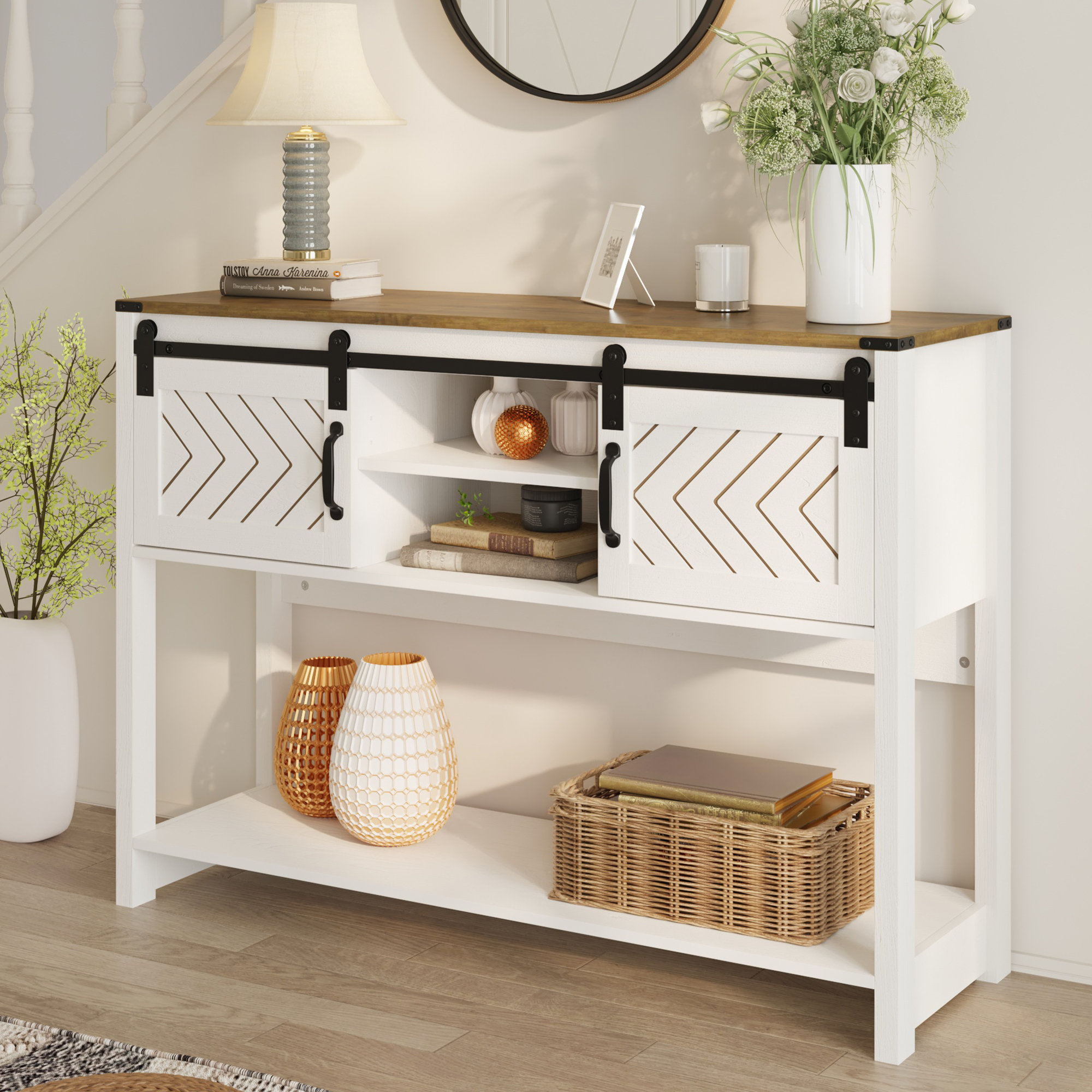 Laurel Foundry Modern Farmhouse® 46" Wood Console Table & Reviews ...