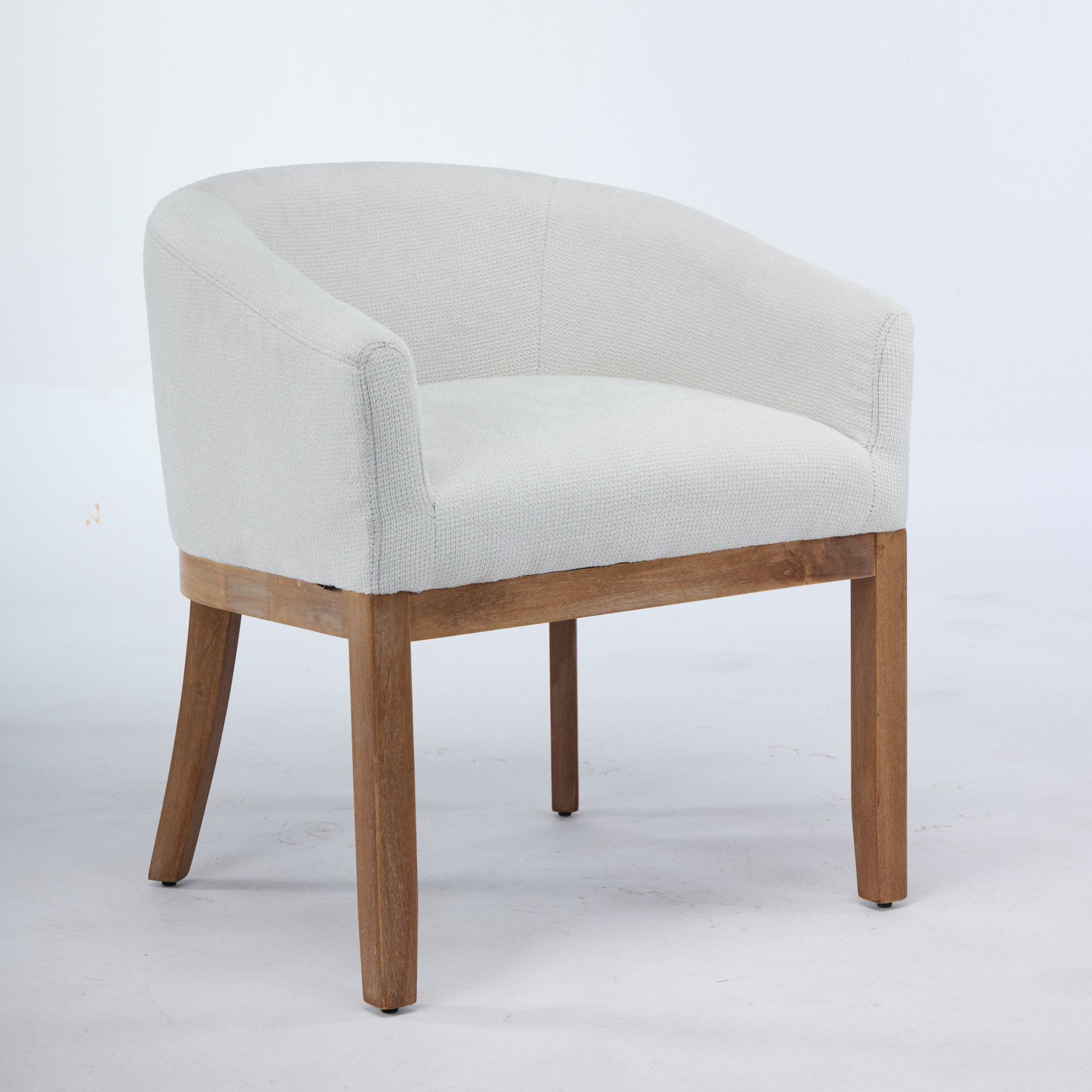 George Oliver Mid-century Modern Upholstered Bucket Dining Chair With ...