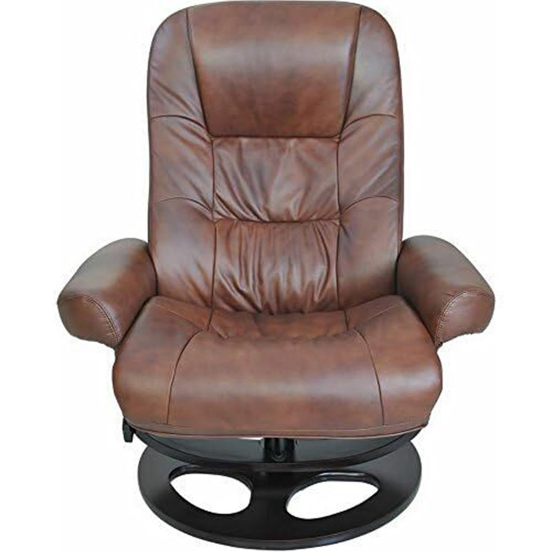 Ivy Bronx Jacque Reclining Pedestal Chair-Hilton Whiskey | Wayfair