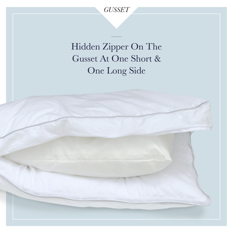 Arsuite Zane Gusset Medium Down Alternative and Memory Foam Queen Bed ...