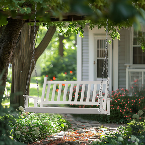 White Porch Swings You'll Love | Wayfair