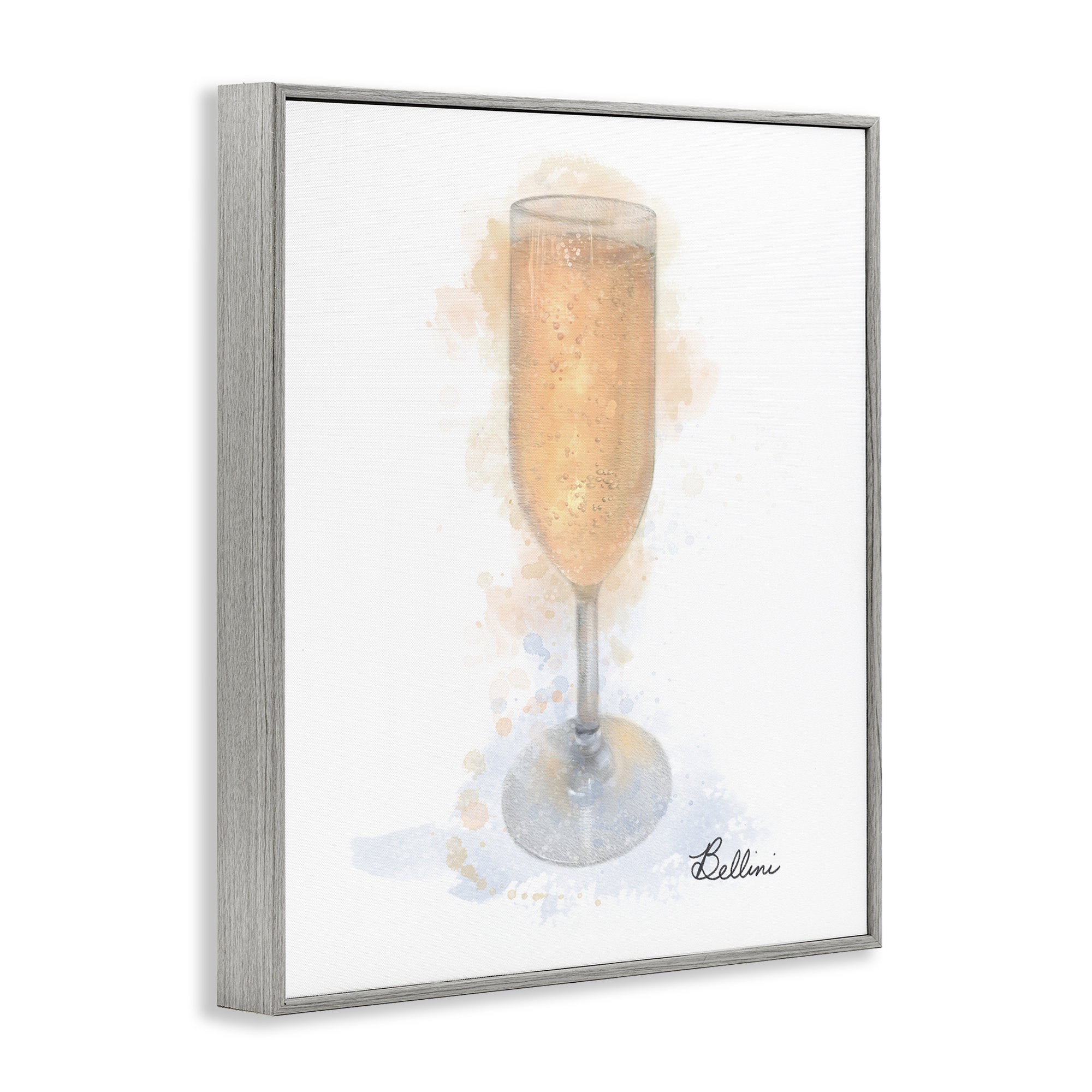 Ebern Designs Gleaming Bellini Glass Framed Giclee, design by Matthew ...