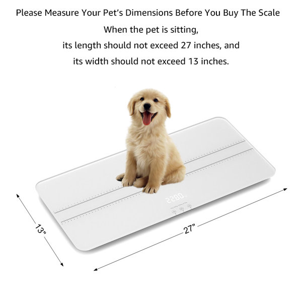 unipaws Digital Pet Scale MAX 220lbs, Dogs Cats Weight Scale, Baby ...