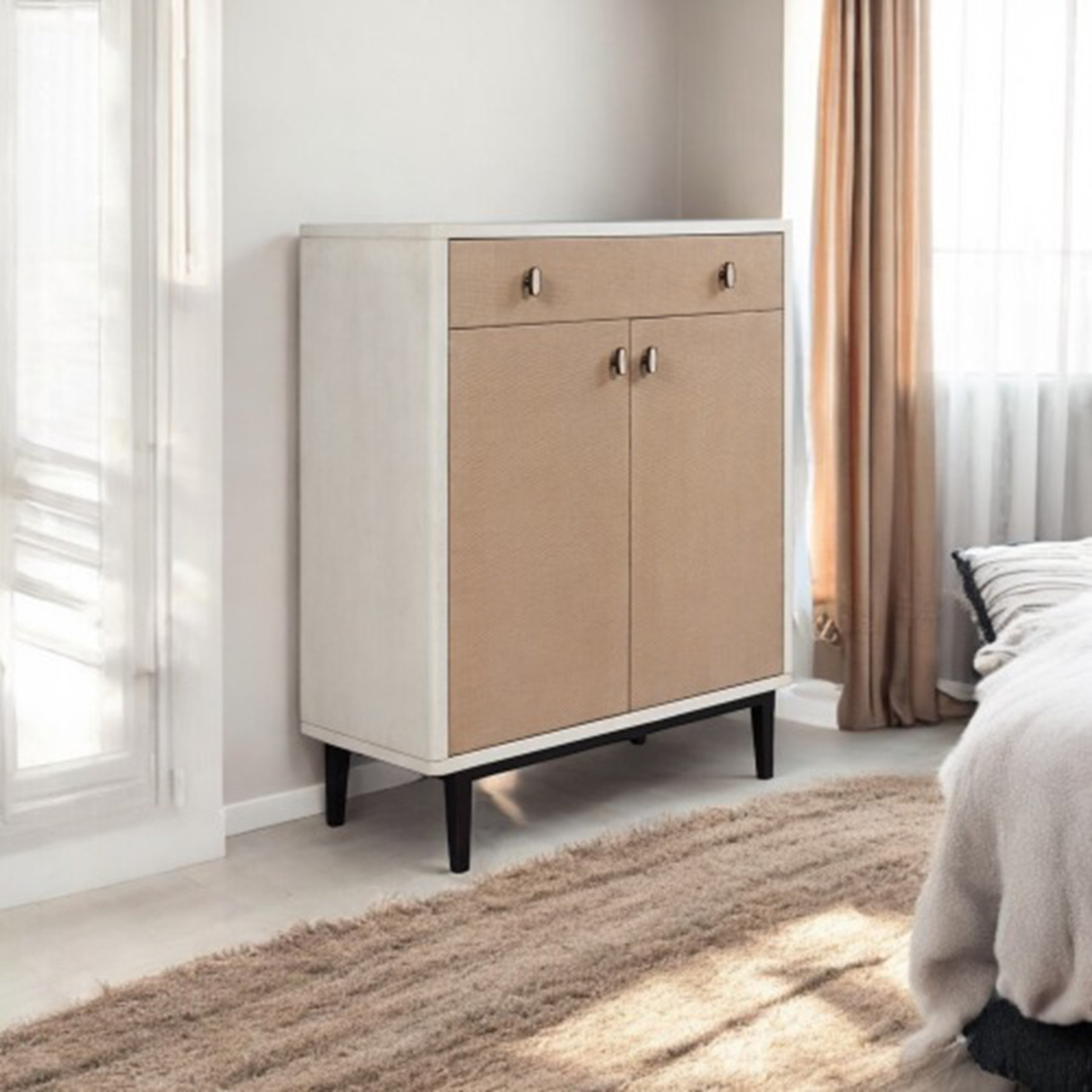 Corrigan Studio® Bar Cabinet - Vanilla | Wayfair