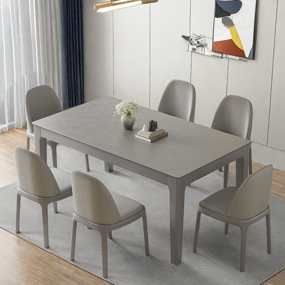 Pakloer Simple modern rectangle dining table sets | Wayfair