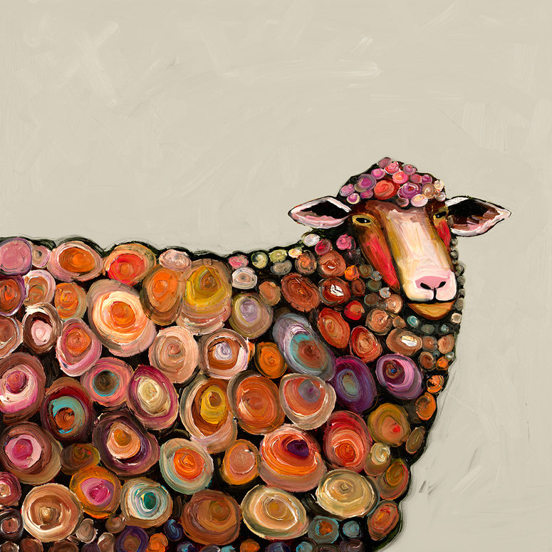 Ebern Designs Lamb - Wrapped Canvas Print & Reviews | Wayfair