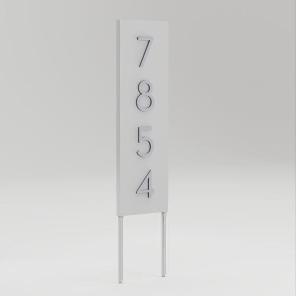 Post & Porch Welcome Home Steel Lawn Address Sign | Wayfair
