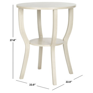 Red Barrel Studio® Applonia Solid Wood End Table with Storage & Reviews ...