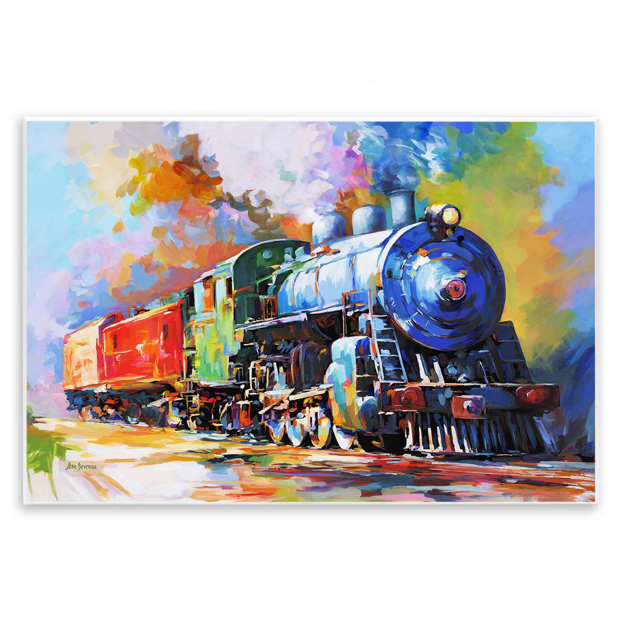 Ebern Designs The Last Train Wall Plaque Art by Leon Devenice | Wayfair