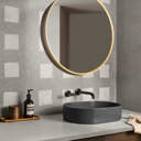 TileBar Bariazzo Deco 35 In. X 35 In. Concrete Look Semi-Polished ...