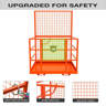 LumiParty Forklift Safety Cage Work Platform, 43" x 45" Heavy-Duty 2 ...