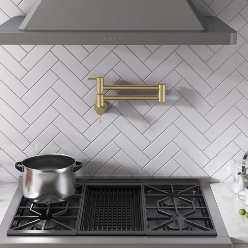 KIBI USA Circular Pull Down Pot Filler with Accessories & Reviews | Wayfair