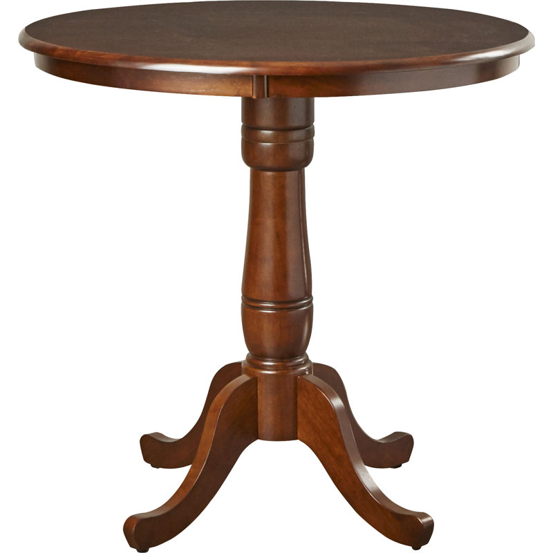 Charlton Home® Solid Wood Pedestal Dining Table & Reviews | Wayfair